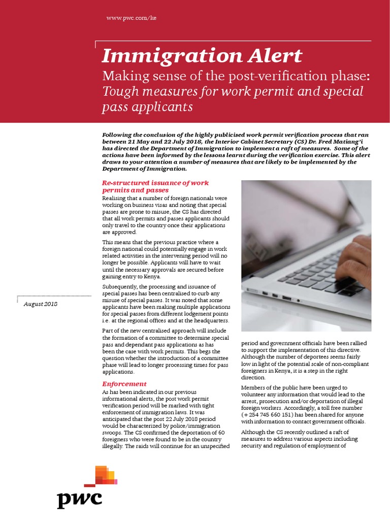 Immigration Alert: Making Sense of The Post-Verifi Cation Phase | PDF ...