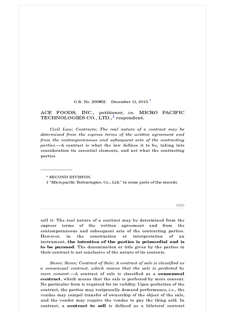 ACE FOODS, INC., Petitioner, vs. MICRO PACIFIC TECHNOLOGIES CO., LTD ...