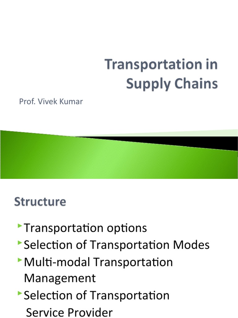 Transportation Modes and Management Guide | PDF