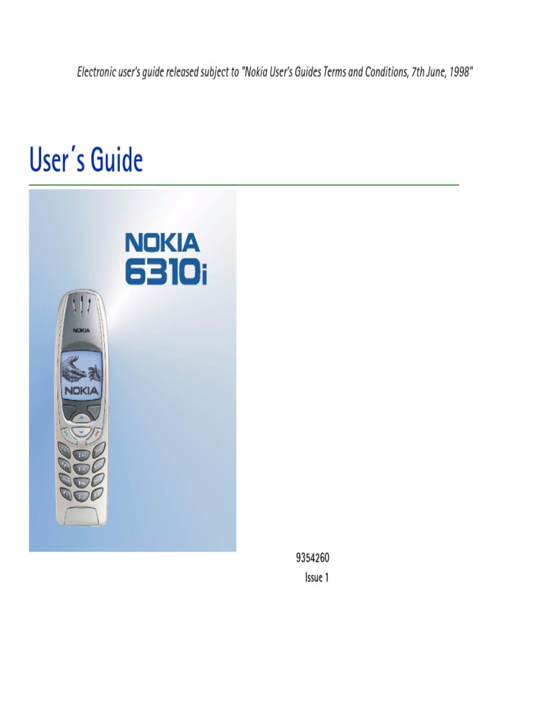 Nokia 6310i Eng | PDF | Personal Identification Number | General Packet ...