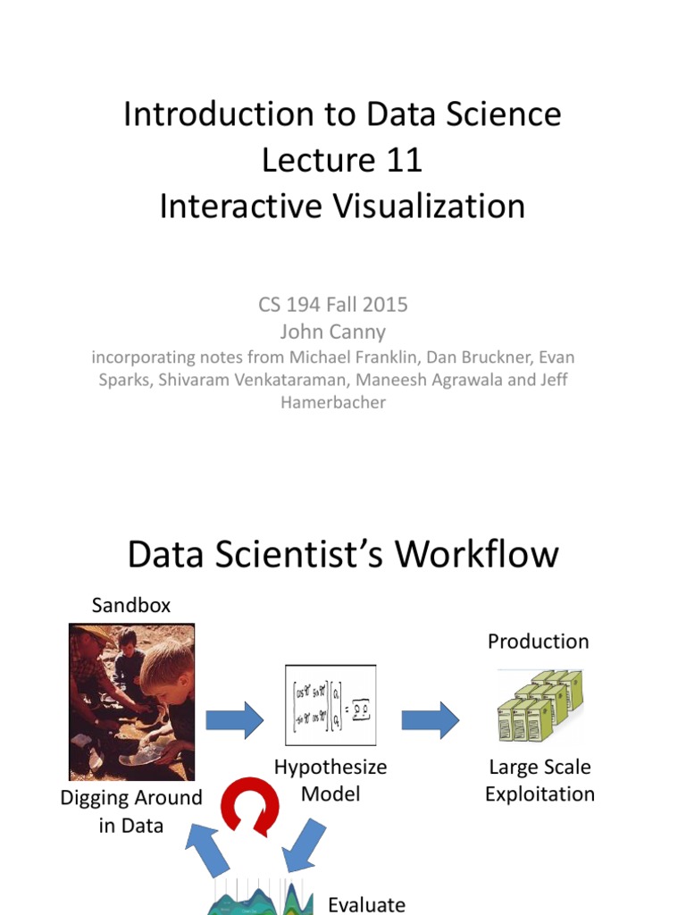 Introduction To Data Science Interactive Visualization: CS 194 Fall ...