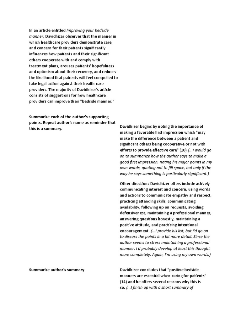 Summary 1 Example | PDF | Behavioural Sciences | Psychological Concepts