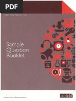 Acer Scholarship Practice Questions Y9 10 With Answers | PDF | Multiple Choice | Copyright