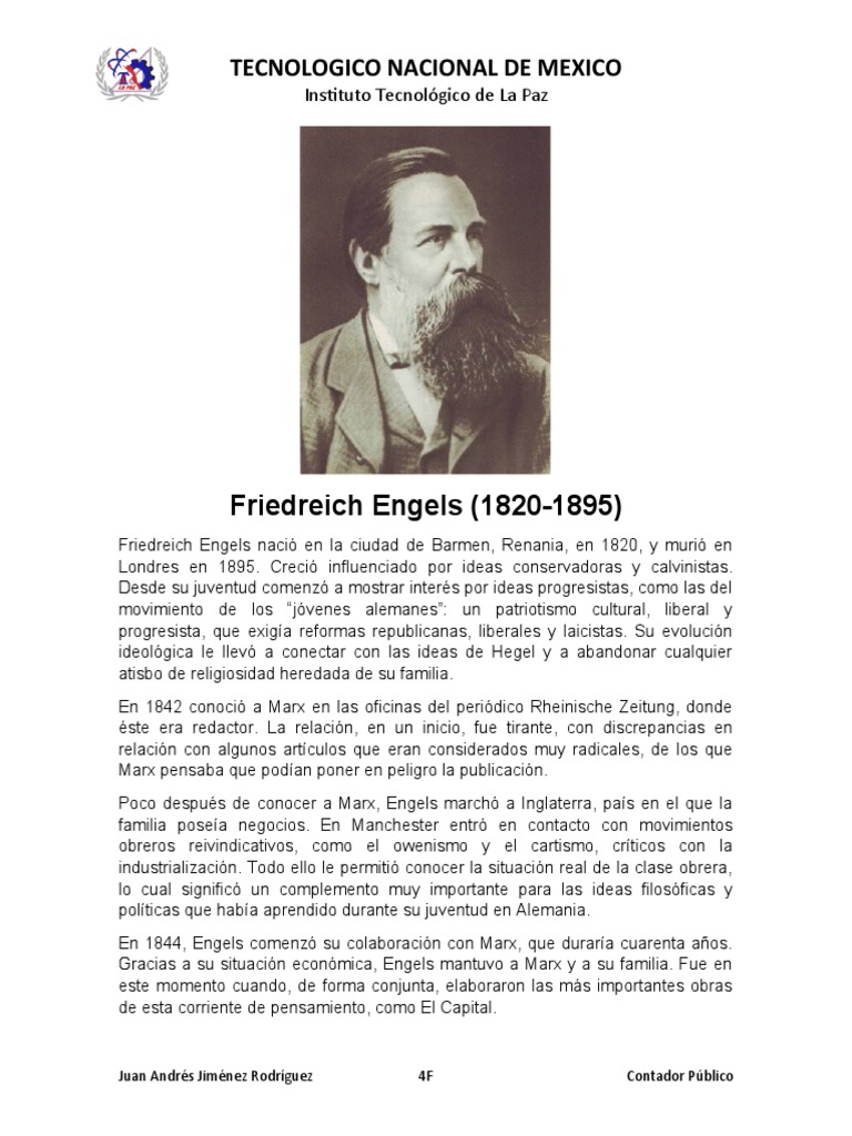 Federico Engels | PDF | Friedrich Engels | Karl Marx