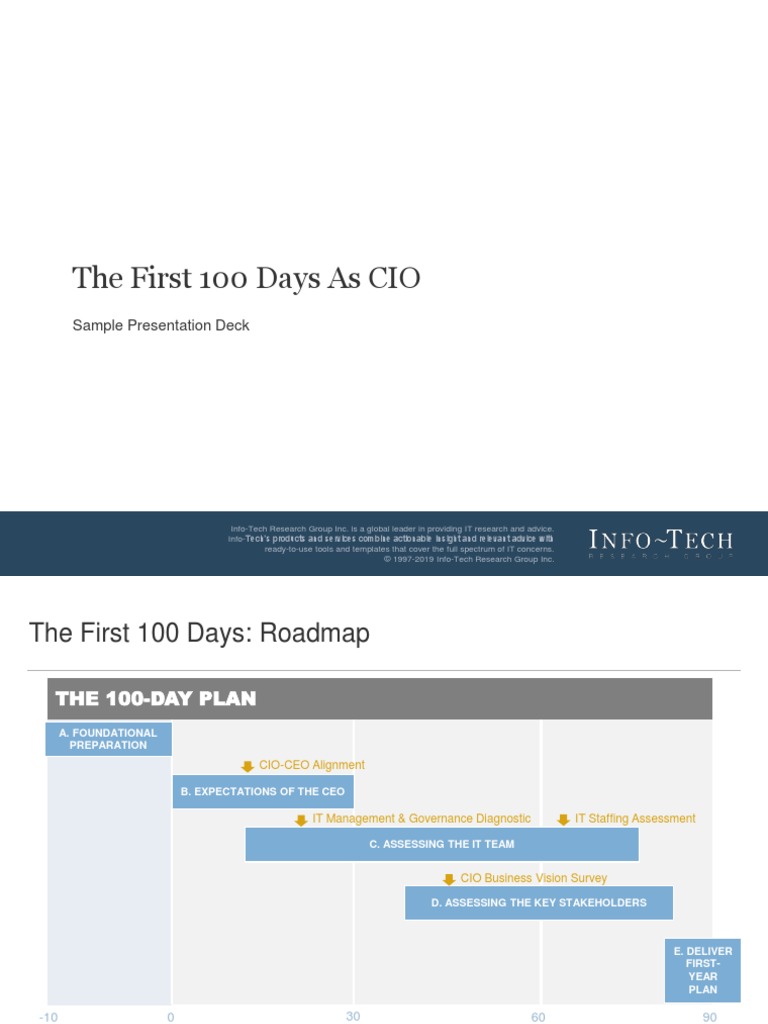First 100 Days As A CIO | PDF | Chief Information Officer | Analytics