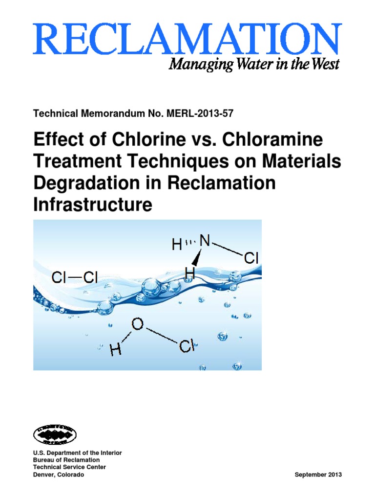 Chlorine vs. Chloramine: Impact on Infrastructure | PDF | Science ...