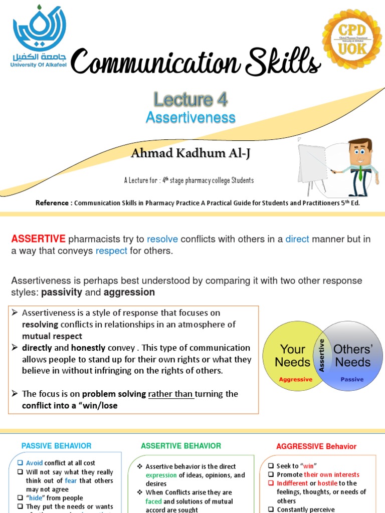 Communication Skills: Assertiveness | PDF | Anger | Criticism