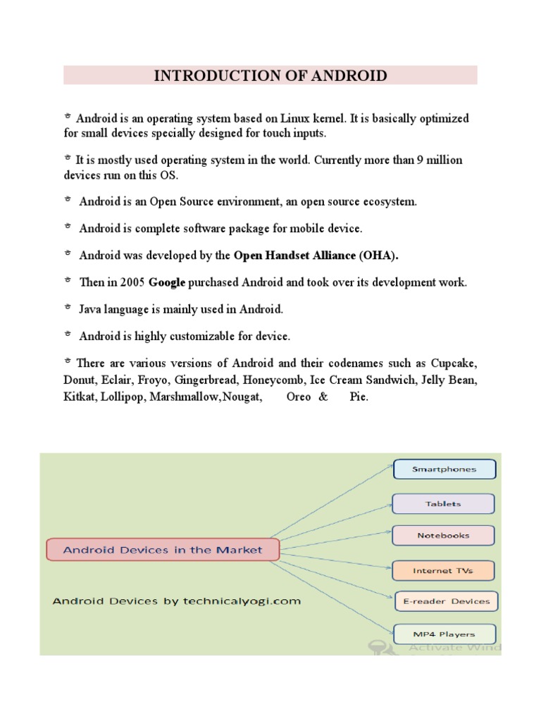 Introduction of Android | PDF