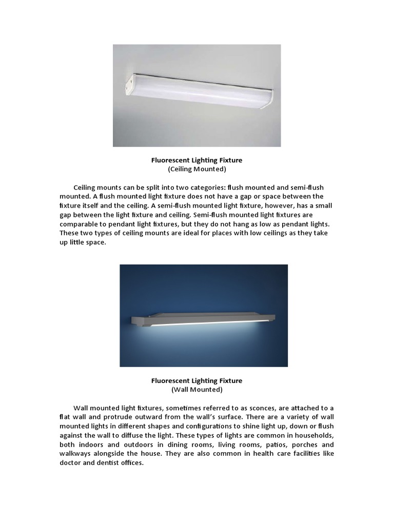 Fluorescent Lighting Fixture | PDF | Fluorescent Lamp | Lighting