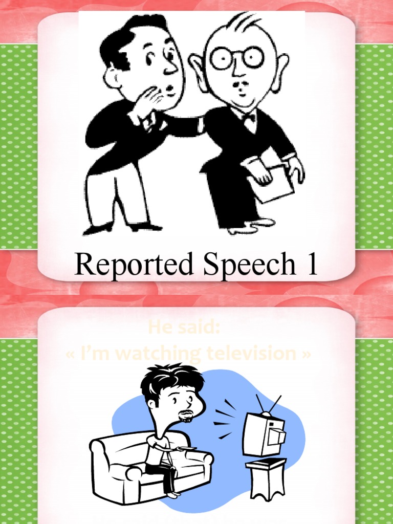 Reported Speech Examples | PDF