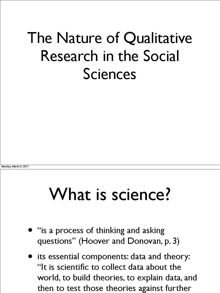 Nature of Qualitative Research | PDF | Qualitative Research ...