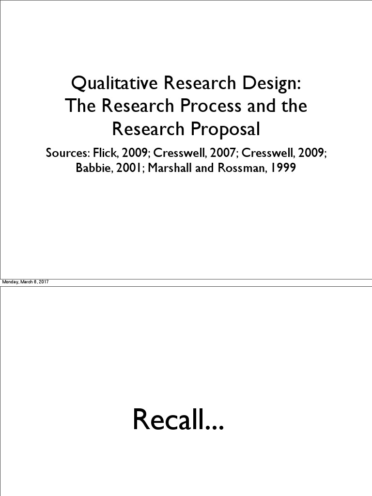 Qualitative Research Design: The Research Process and The Research ...