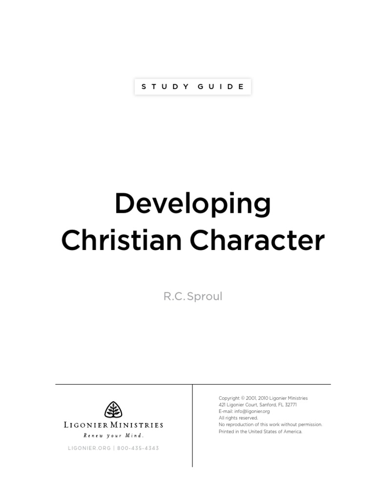 Developing Christian Character PDF | PDF | Justification (Theology ...