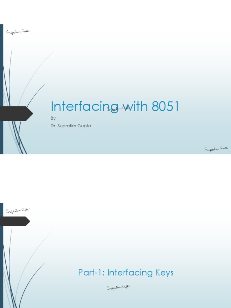 Interfacing Keyboards, ADCs, DACs, and Displays with the 8051 Microcontroller | PDF | Computer ...