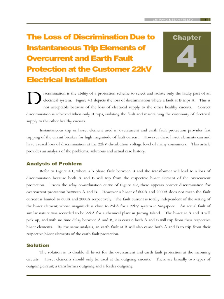 22kV Protection: Discrimination Loss Solutions | PDF | Transformer ...