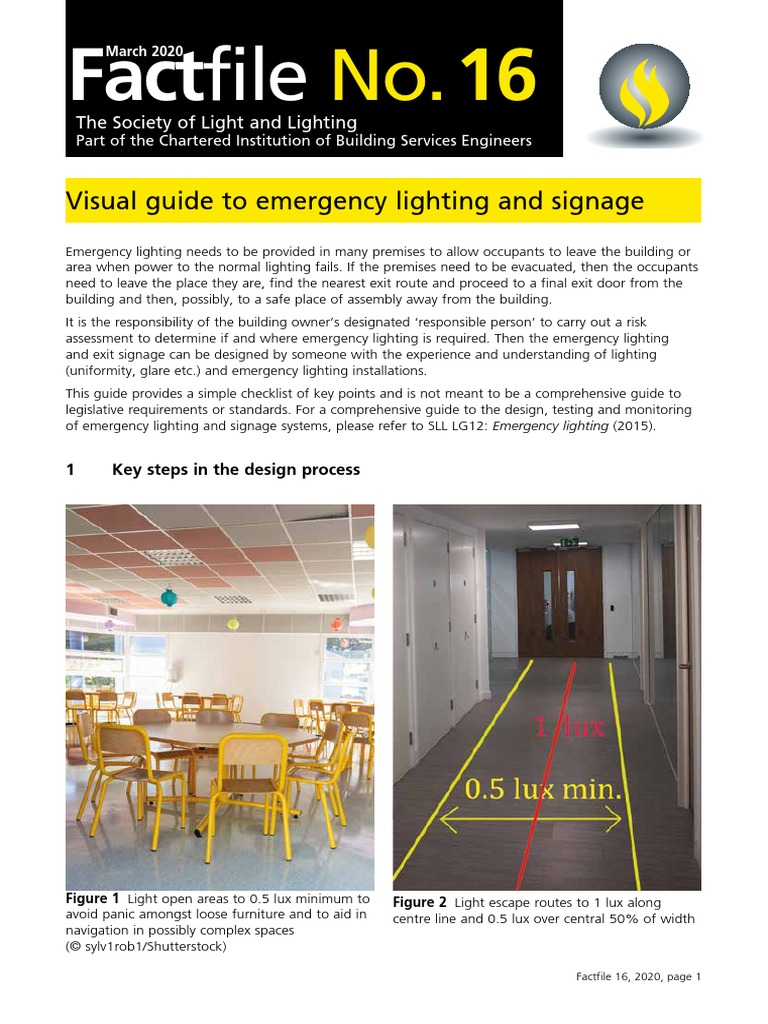 Factfile: Visual Guide To Emergency Lighting and Signage | PDF ...