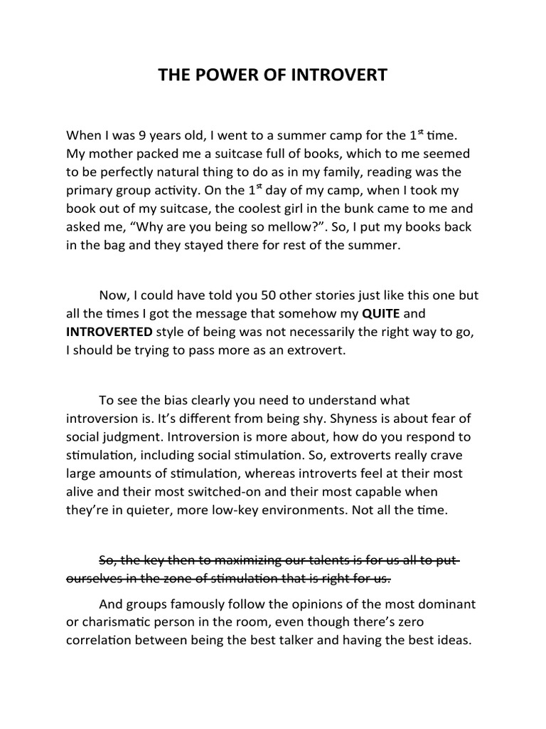 Difference Between Introvert and Extrovert | PDF | Extraversion And ...