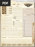 Deadlands - Character Sheet (Fillable 2) | PDF