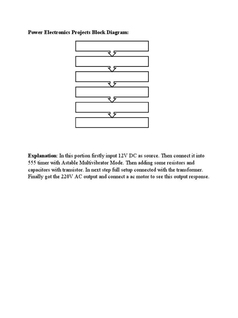 Power Electronics project-Block-Diagram-and-Explanation | PDF
