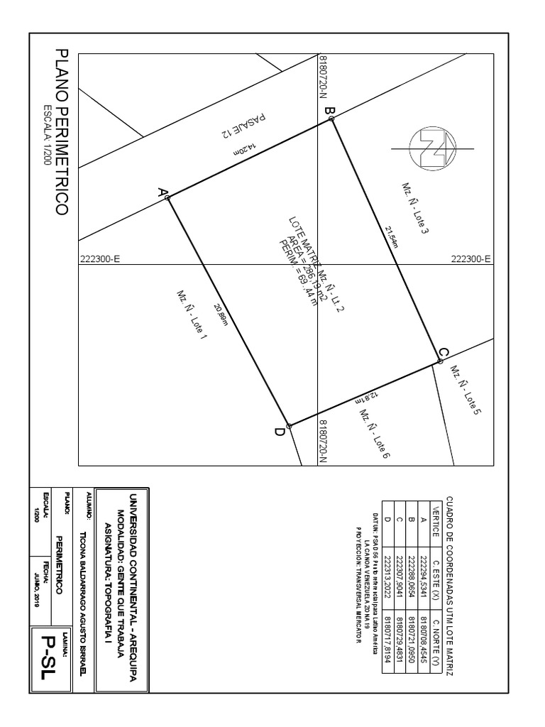 Modelo Plano Perimetrico | Descargar gratis PDF | Observación científica | Notación Matemática