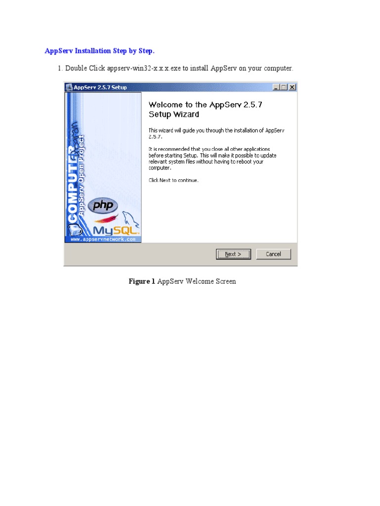AppServ Installation Guide | PDF | Internet & Web | World Wide Web
