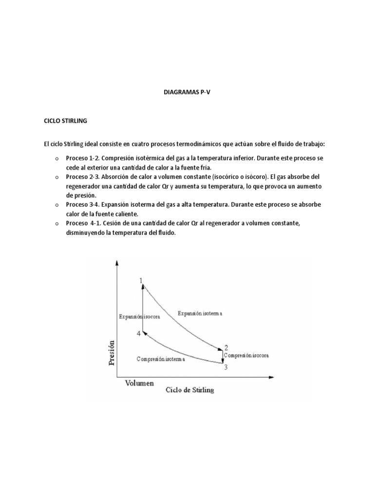 DIAGRAMAS P-V y T-S | PDF | Calor | Temperatura