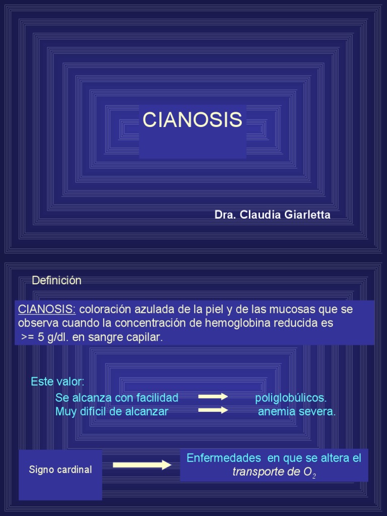 CIANOSIS | PDF | Hemoglobina | Fisiología