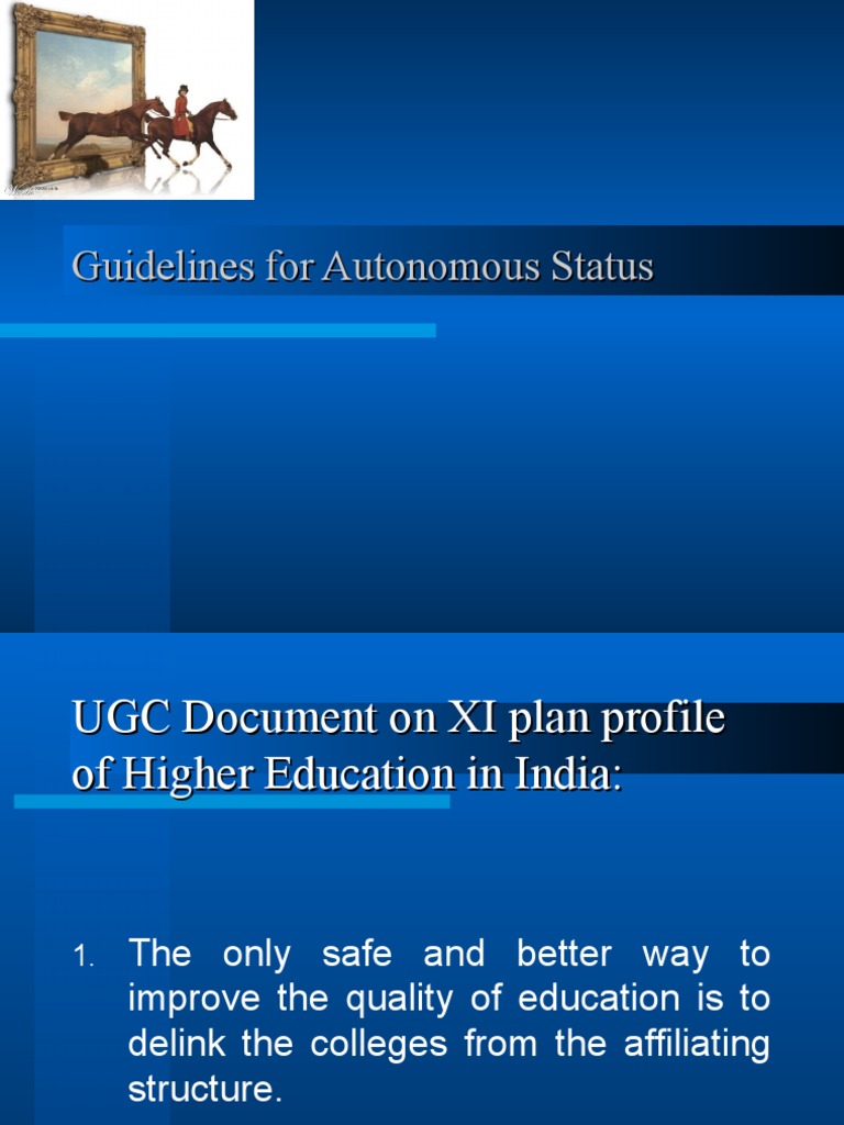 Guidelines For Autonomous Status | PDF | Curriculum | College