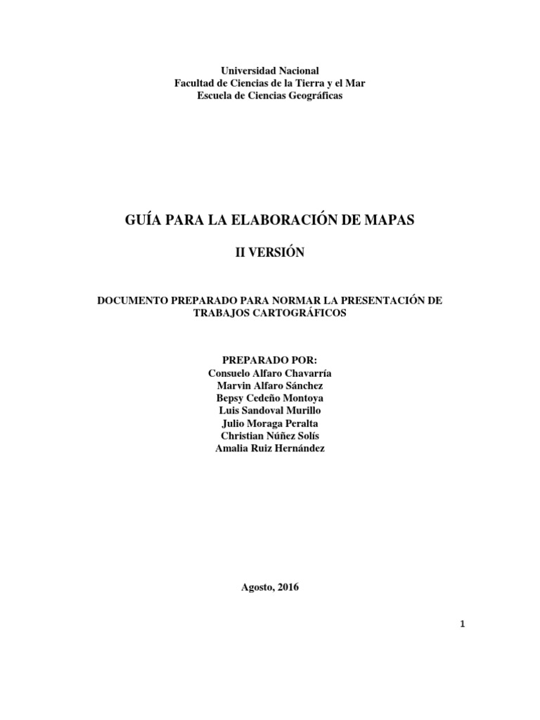 GUIA PARA LA ELABORACIoN DE MAPAS II V | PDF | Mapa | Cartografía