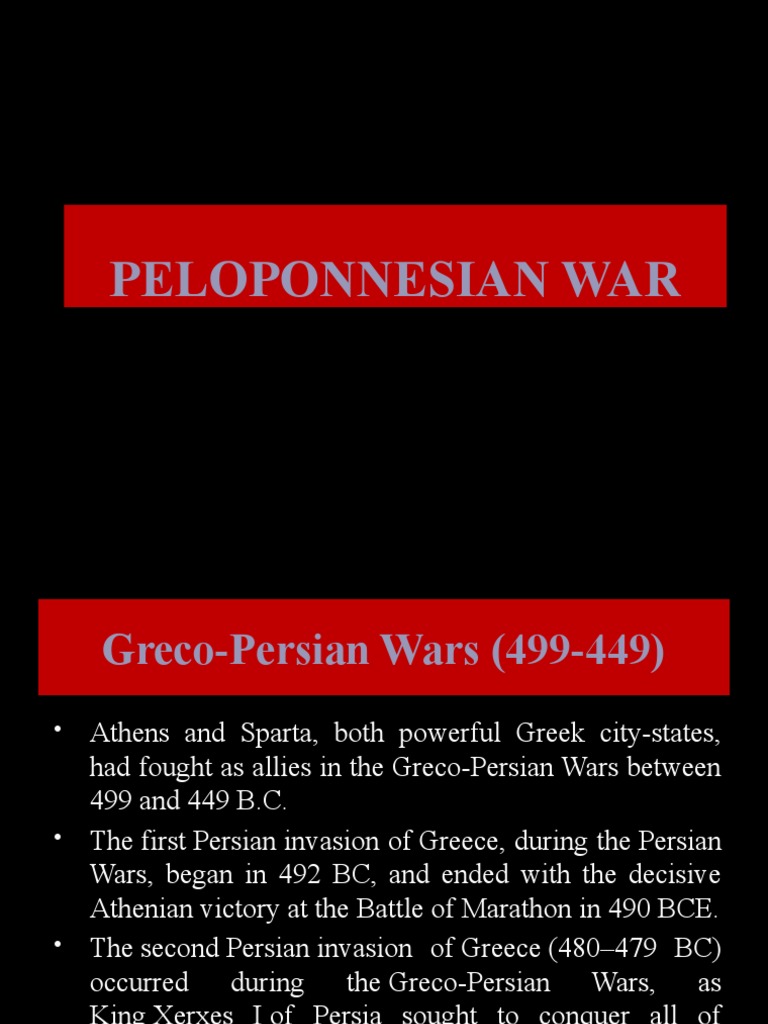 Peloponnesian War | PDF | Peloponnesian War | Greco Persian Wars