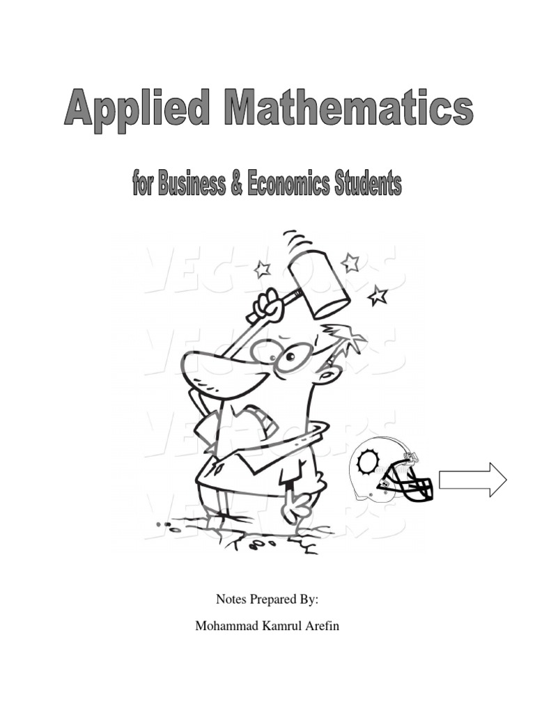 Applied Mathematics Handout PDF | PDF | Calculus | Applied Mathematics