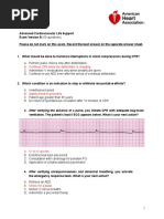 ACLS Exam Version A | PDF | Cardiopulmonary Resuscitation | Cardiac Arrest