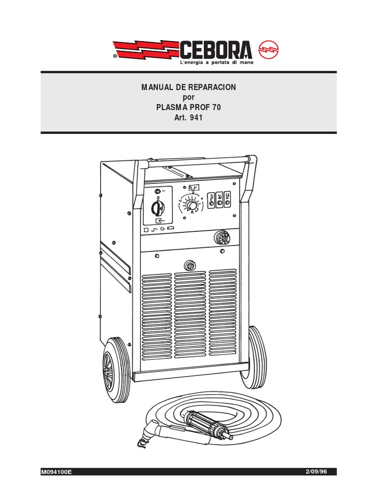 Cebora Plasma Cut 70 | PDF | Transformador | Corriente eléctrica