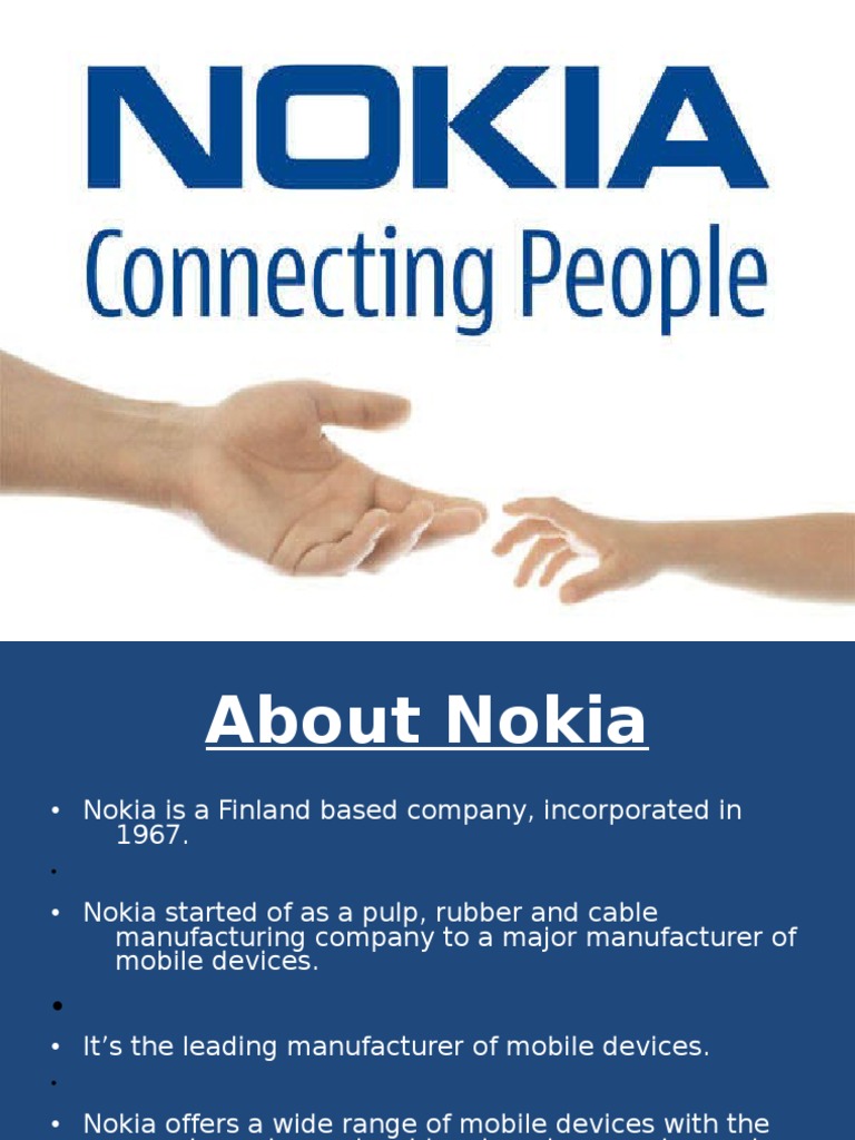 Nokia: Connecting People Through Innovation | PDF | Nokia | Mobile Phones