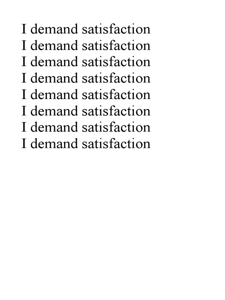Demand Satisfaction Fonts | PDF