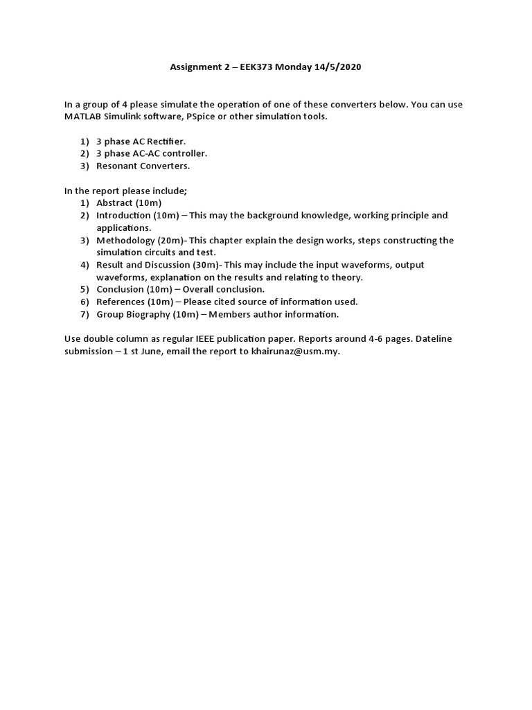 Assignment 2 2020 | PDF