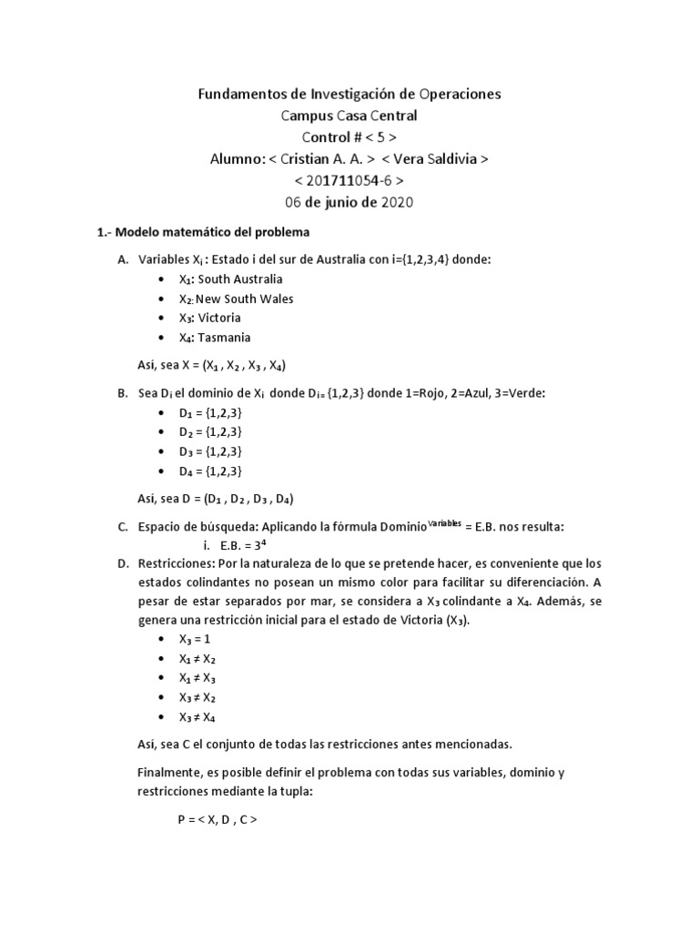Forward Checking - Backtracking | PDF | Matemáticas Aplicadas | Lógica ...