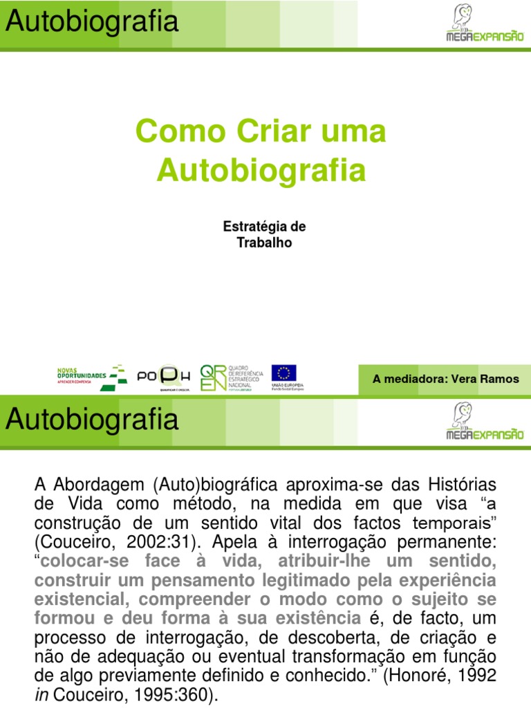 7 Passos para Criar sua Autobiografia | PDF | Autobiografias | Vida
