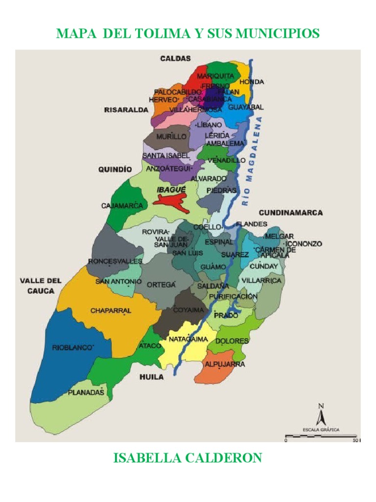 Mapa Del Tolima y Sus Municipios | PDF