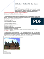 40 SOAL PAT PKN Kelas 7 Semester 2 Kurikulum Merdeka | PDF | Perjalanan