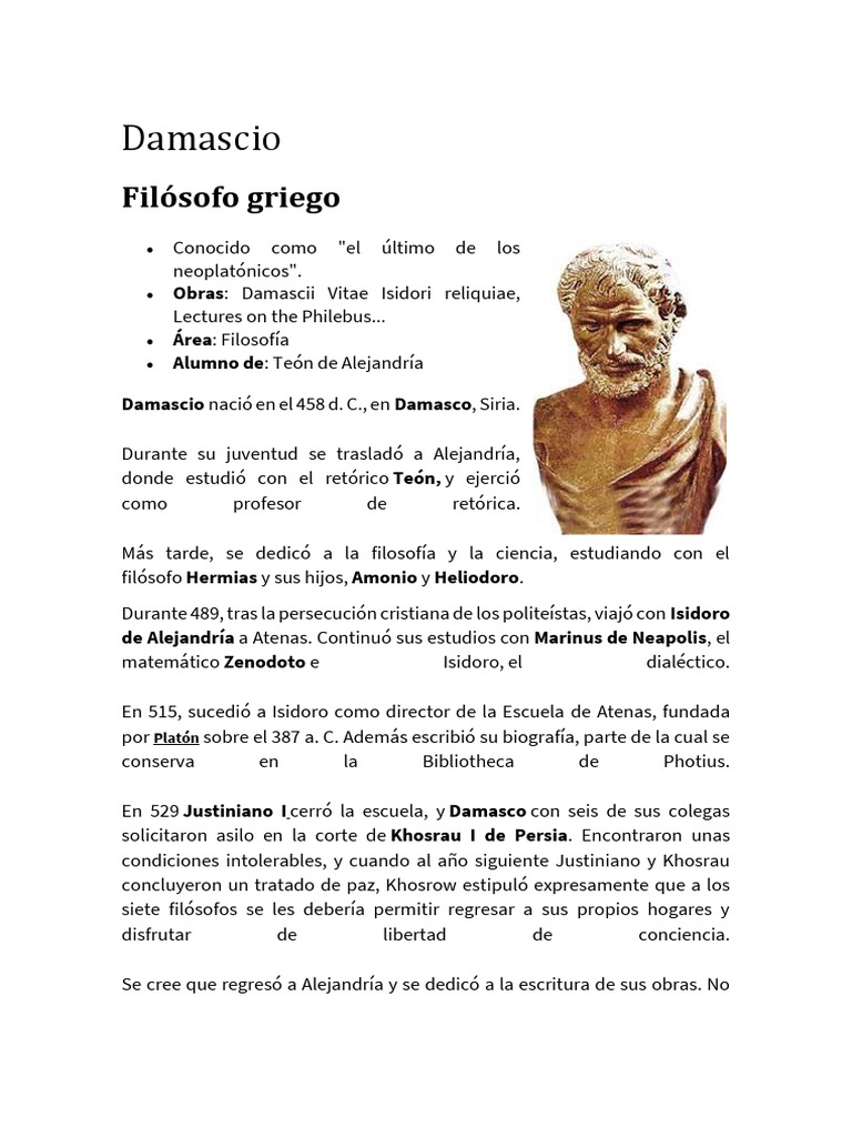Damascio | PDF | Clásicos