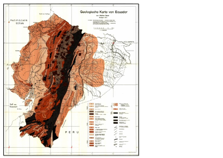 Mapa Geológico Del Ecuador - 1970 - Escala - 1 500.000 PDF | PDF