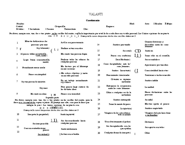 PDF Prueba Valanti | PDF