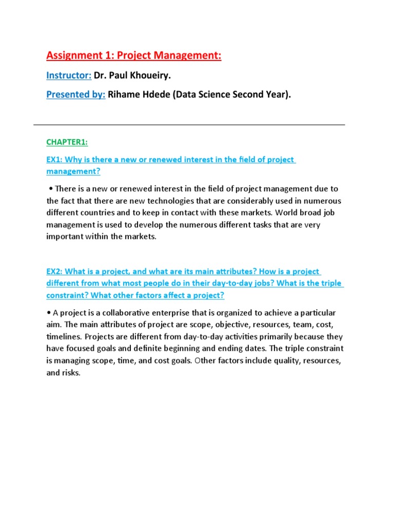 Project Management Essentials | PDF | Organizational Structure ...