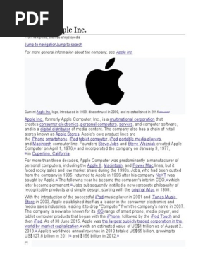Timeline Of Apple Computers