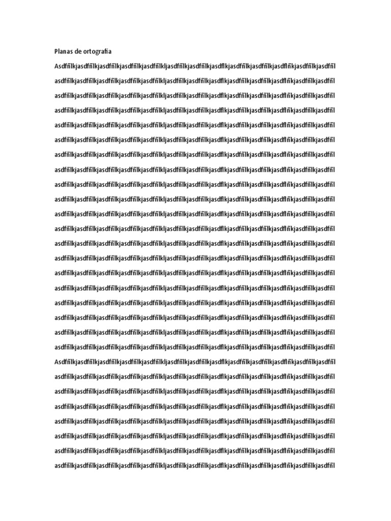 Planas de Ortografía | PDF