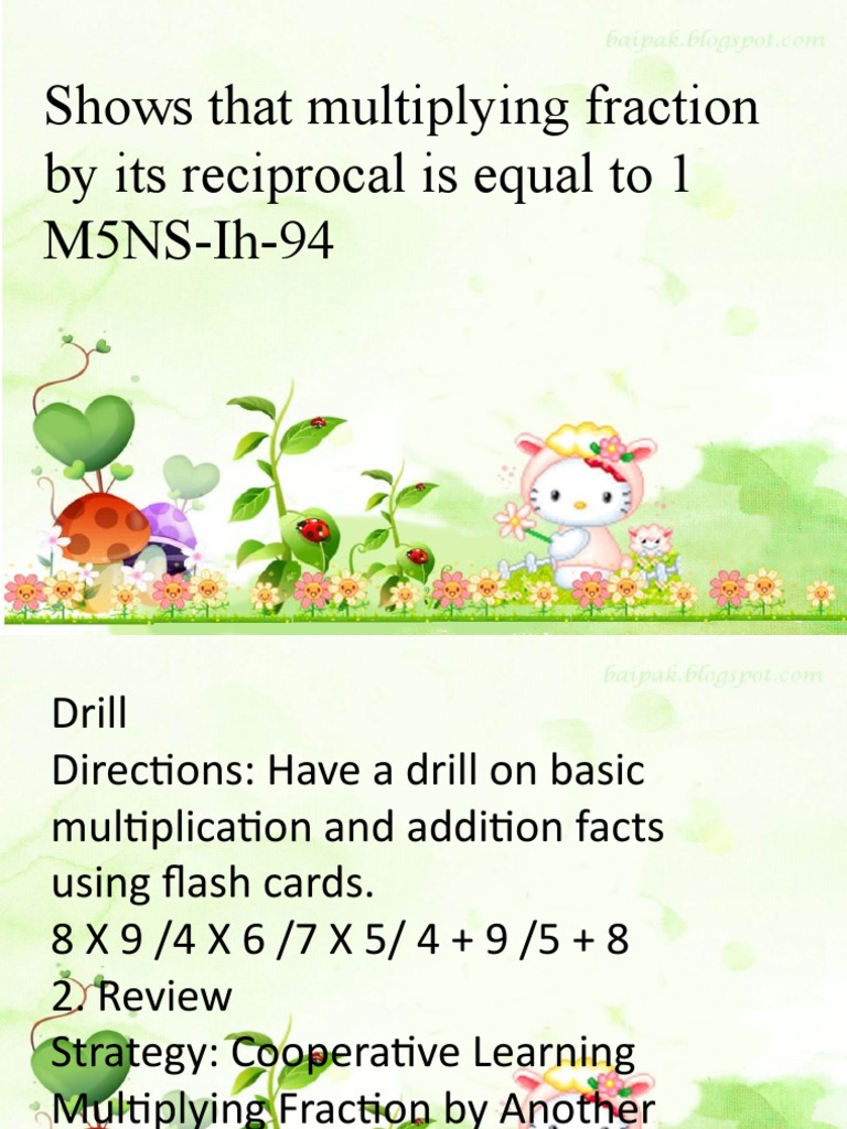 1st Q MATH 5 - LESSON 24 MULTIPLYING RECIPROCAL | PDF