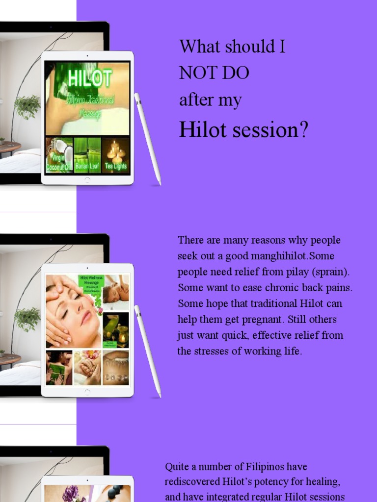 Not To Do After Hilot | PDF | Diseases And Disorders | Medicine