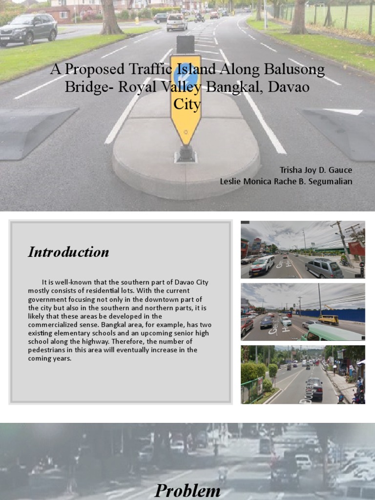 Traffic Island Proposal for Balusong Area | PDF | Highway | Traffic