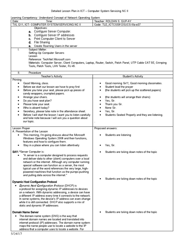 DLP L01 | PDF | Domain Name System | Ip Address